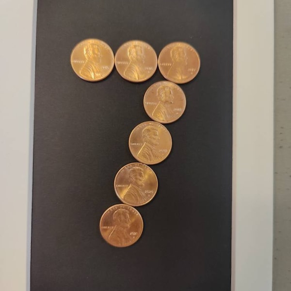 Copper Coin 7 Year Anniversary Gift - NO FRAME - Etsy