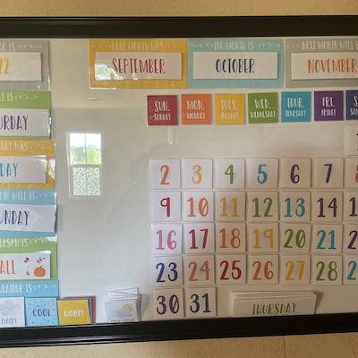 Morning Board Printable Bundle, Circle Time Activity, Weather, Calendar ...