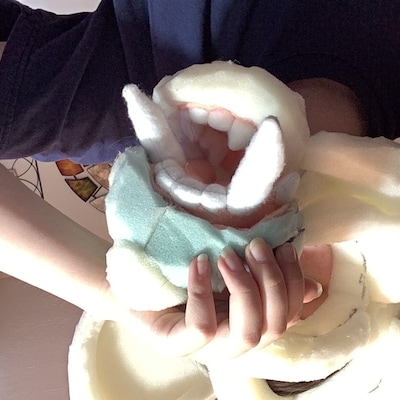 Plush Fursuit Jaw Set, Teeth With Gums Tutorial and Practice Pattern ...