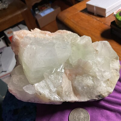 Multi Colored Phantom Garden Quartz Palm Stone. Garden Lodolite ...