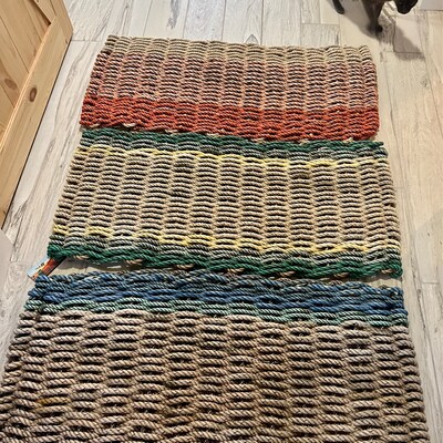 Recycled Lobster Rope Doormat, Handwoven in Maine: Tenants Harbor - Etsy