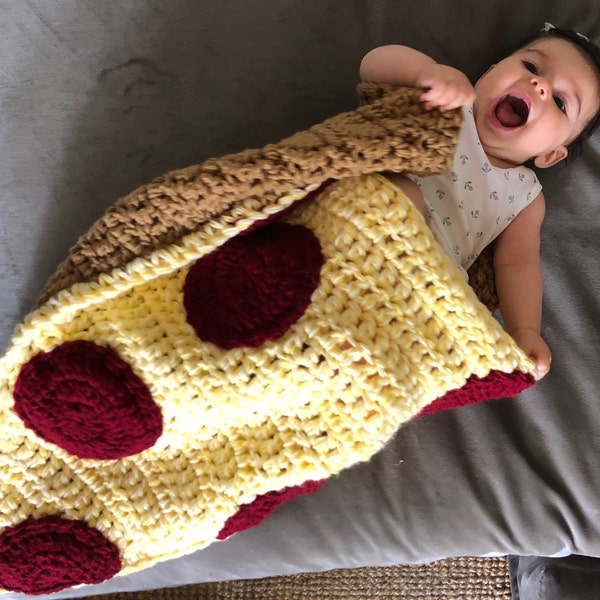 Pizza Slice Cocoon Blanket, MADE to ORDER, All Sizes, Baby Shower Gift ...