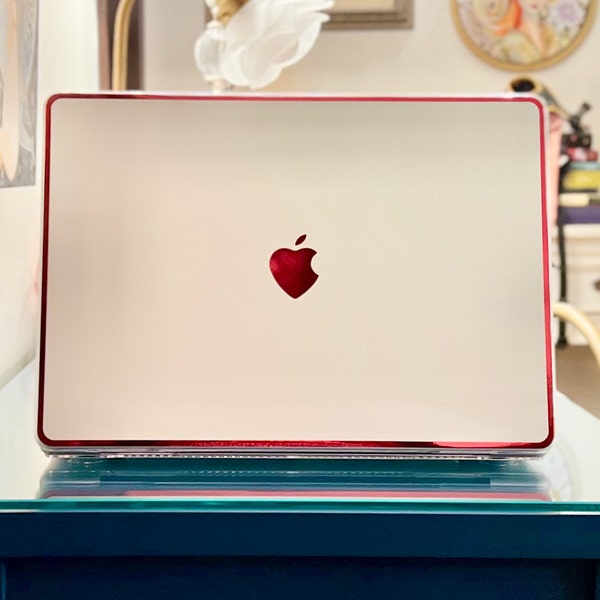 New MacBook M1, M2 Air, M1 Max MacBook Pro Black Leather Satin Gold ...