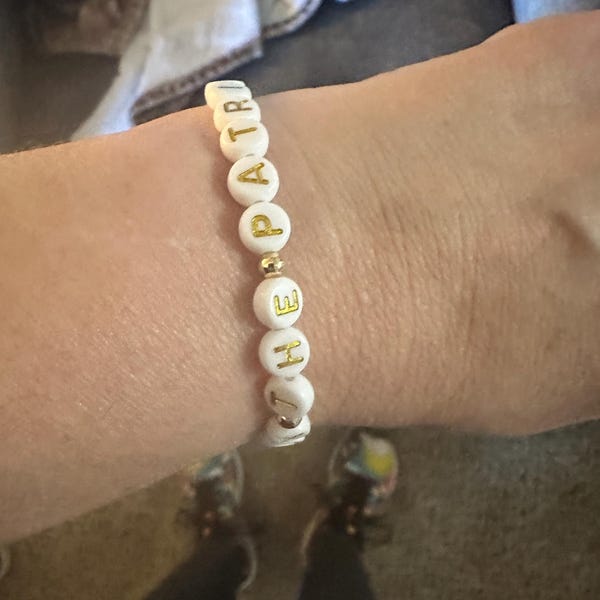 F*ck the Patriarchy | Vote Blue | Beaded Friendship Bracelet | Feminist ...