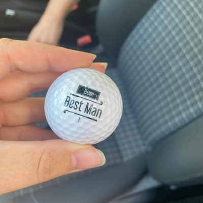 Personalised Best Man Golf Ball Groomsman Wedding Party - Etsy UK