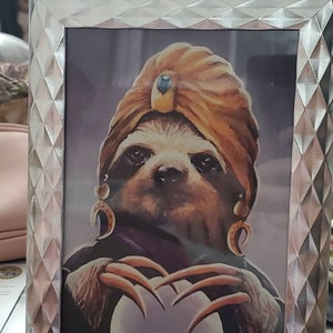 Edna the Fortune Teller Sloth Print Signed 1-20 5x7 Art | Etsy