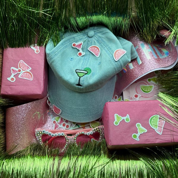 Margarita Embroidered Baseball Cap, Cute Embroidered Hat, Margarita ...