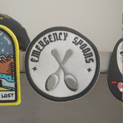 Emergency Spoons Iron on Patch Embroidered Patch - Etsy