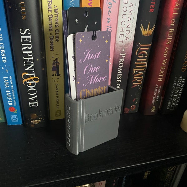 3D Printed Book Shaped Bookmark Holder | Bookmark Display | Book-style ...