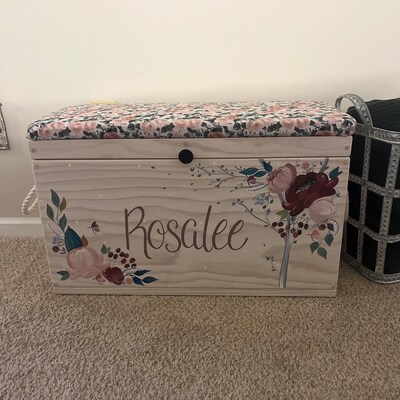 Toy Box Farm Yard Toy Chest Toy Bin Kids Toy Chest Wood Toy Box ...