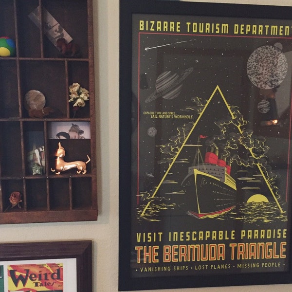 Bermuda Triangle - Glow in the Dark POSTER 12" X 18" Sailor Sailing ...