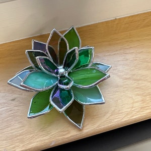 Up-cycled Church Glass Set of 6 christmas Light Bulb Stained Glass ...