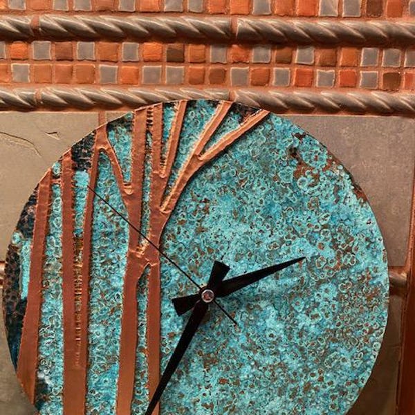 Wall Clock, Copper Wall Clock, Wall Clock Unique, Wall Clock Modern, Mall Clock Kitchen, Copper ...