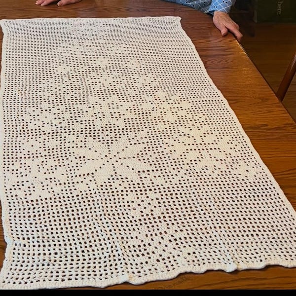 PDF Filet Crochet Runner Autumn Leaves Pattern, Home Decor for ...