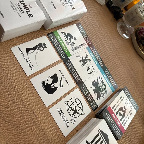 Beginner Oracle Deck, Printable Oracle Cards, Digital Download, Pink ...