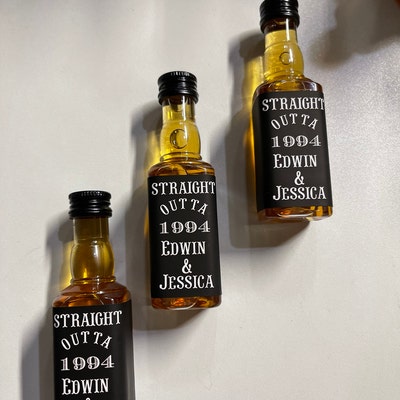 Personalized Mini Liquor Labels Waterproof Custom Favor Labels Liquor ...