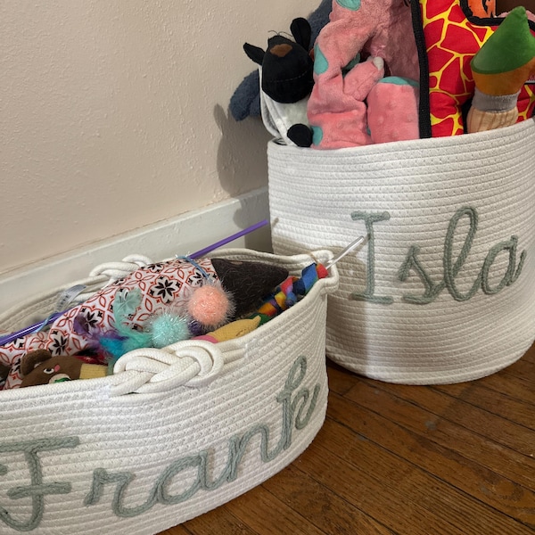 Custom Toy Basket, Baby Shower Gifts, Kids Gifts, Nursery Decor, Gifts ...