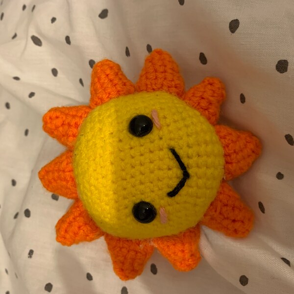 CROCHET PATTERN in English - Mr. Sunshine - 6.3 In./16 Cm. Tall ...