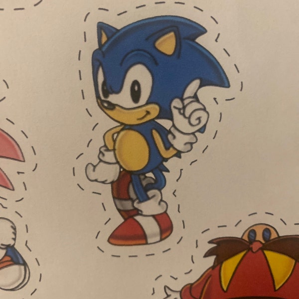 Instant Download Sonic Cupcake Topper Digital File - Etsy