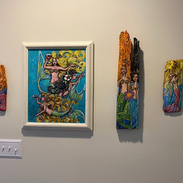 Angel Original Painting on Canvas Thick Textured Paint Dawn Tarr Art ...