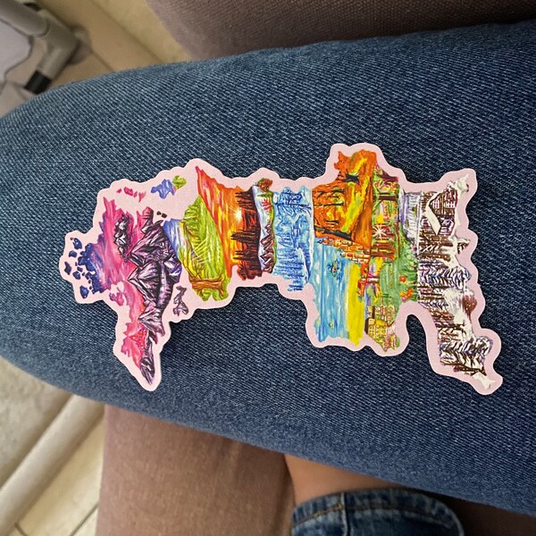 Prythian Map Matte Sticker - Officially Licensed - ACOTAR Inspired ...