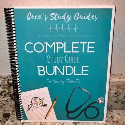 DIGITAL Complete Study Guide Bundle for Nursing Students - Etsy