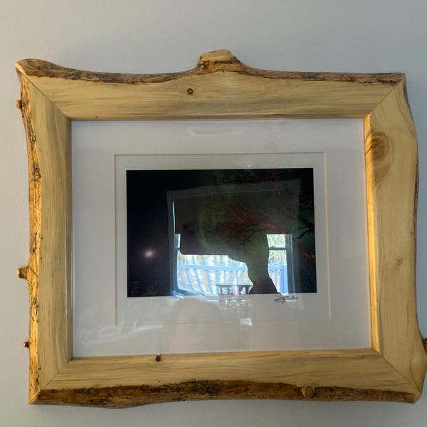 Live Edge Wood Picture Frame Rustic Decor Wall Hangings Home Decor 8x10 ...