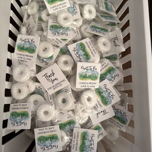 Editable Wedding Mint Favors, Mint to Be, Custom Mints, Pink Roses ...