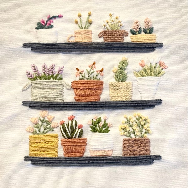 The Flower Shop Embroidery Pattern - Instant Digital Download - PDF ...