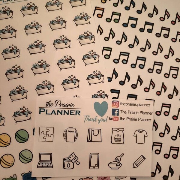 Music Notes - Planner Stickers - Etsy