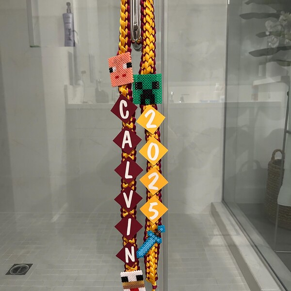 Choose Your Colors Plain Triple Tri-color Ribbon Graduation Lei Tied ...