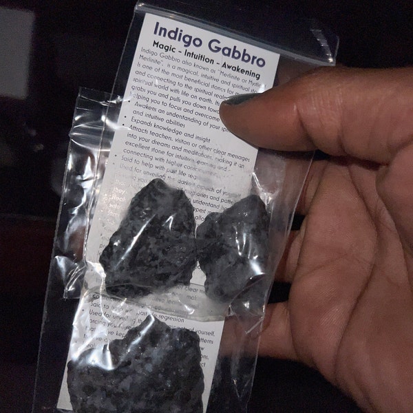 Raw Indigo Gabbro (mystic Merlinite) - Rough Mystic Merlinite Crystal ...