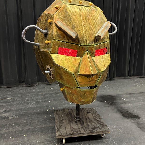 Cardboard Robot Helmet Template. DIY Printable Pattern for Creating ...