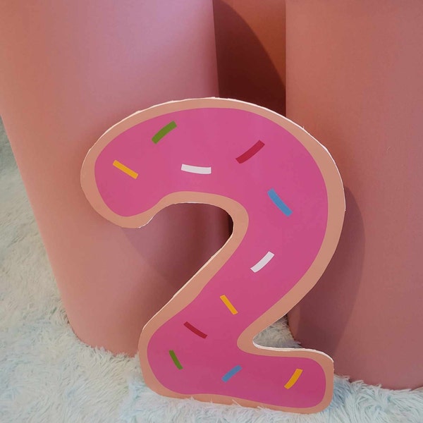 Number Two Donut Svg, Dxf, Eps, Png, Jpg, 2nd Birthday Donut Svg - Etsy