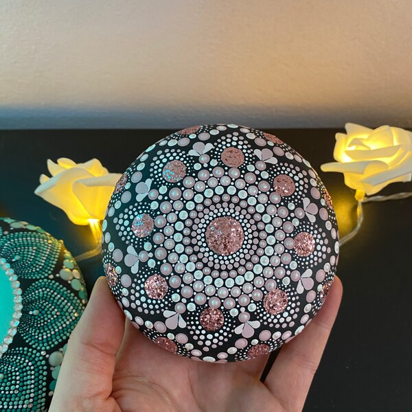 Mandala on Tree Disc, Mandala, Wooden Tealight, Wooden Tealight Holder ...