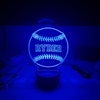 Baseball LED Light, Personalized Night Light, Sport Baseball Night ...
