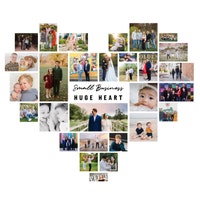 20x20" Heart Photo Collage Template | Photoshop Collage | Custom ...