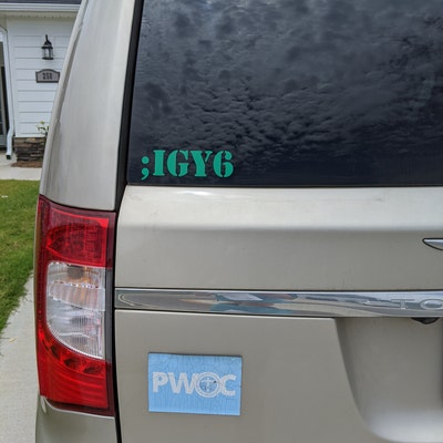 IGY6 Vinyl Decal, I Got Your Six, Blue Lives Matter, Thin Blue Line ...