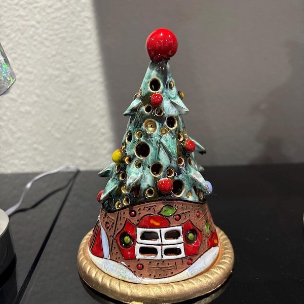 Ceramic House Hanging Bells . Room and Garden Decor.handmade.unique ...