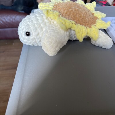 Crochet Sunflower Flower Turtle Pattern Amigurumi PDF - Etsy