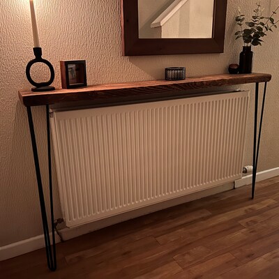 Rustic Radiator Shelf: Solid Wood / Handmade / Hallway Table - Etsy UK
