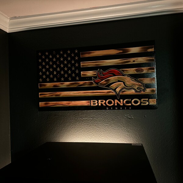 Epoxy Coated American Flag With Mountains , Mountain Range Art, Rustic ...