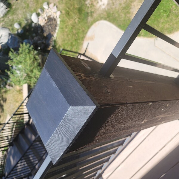 Cedar Fence Post Caps With Bevelled Edge, 6 Inch Fence Post Caps, Large ...