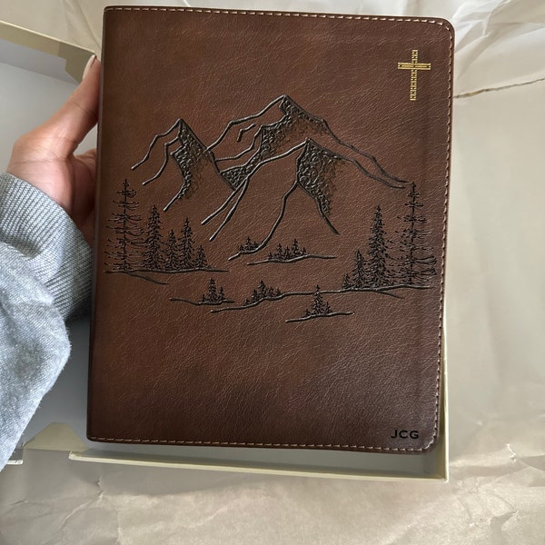 Hunter Fisher Leather Bible Personalized Leather Bible Engraved ...