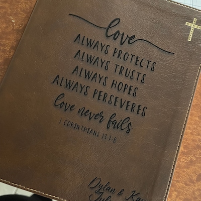 Custom Engraved Bible NIV JOURNALING BIBLE Personalized Bibles - Etsy