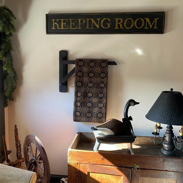 Primitive KEEPING ROOM Wooden Sign Custom Personalized Rustic - Etsy