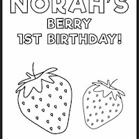 Happy Birthday Coloring Banner, Printable DIY Kids Banner, Birthday ...