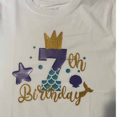 Birthday Mermaid SVG Bundle Bundle Mermaid Birthday Number 0-9 Svg ...