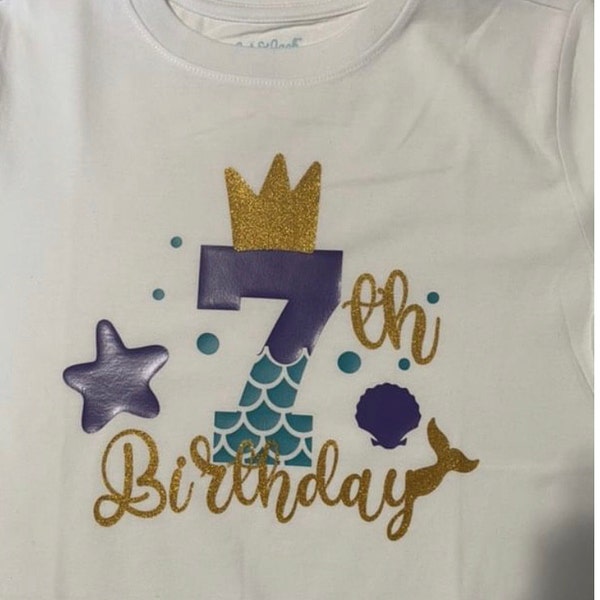 Birthday Mermaid SVG Bundle | Bundle Mermaid Birthday Number 0-9 Svg ...