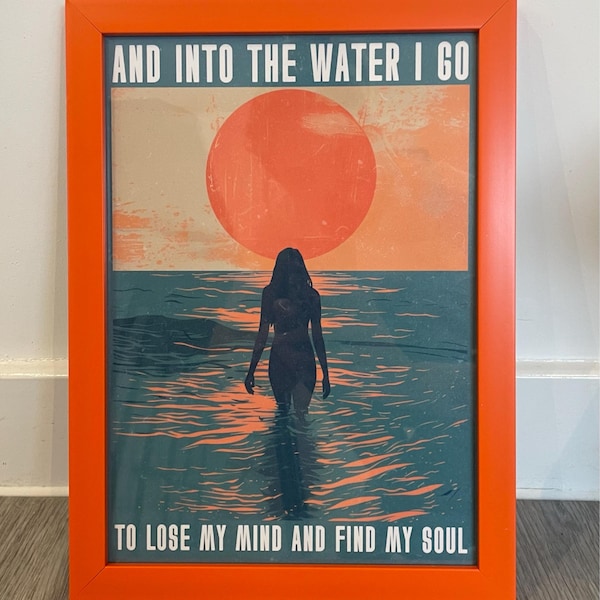 A2 A3 A4 A5 A6 Orange Picture Frames With Mounts, Orange Décor, Thin ...